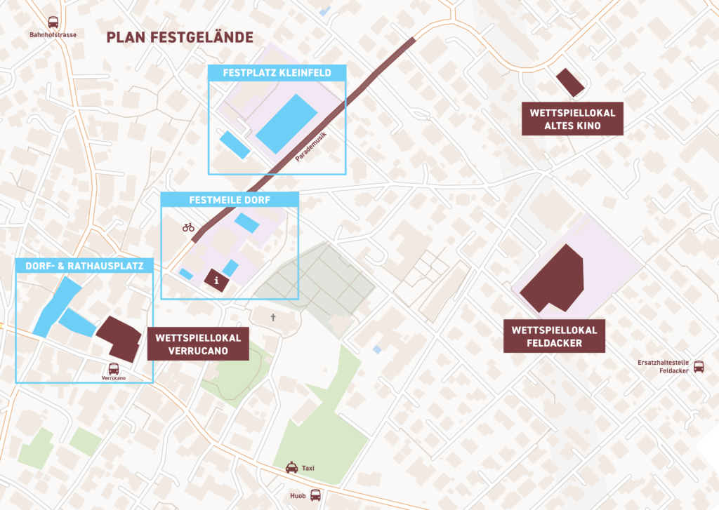 Lageplan – Kantonales Musikfest 2024